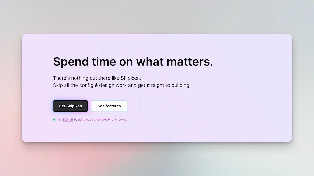 Landing Page Sale CTA Component | Landing page components & templates ...